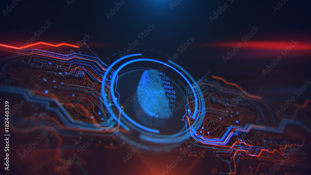 Access control. Fingerprint security. Cybersecurity and information ...