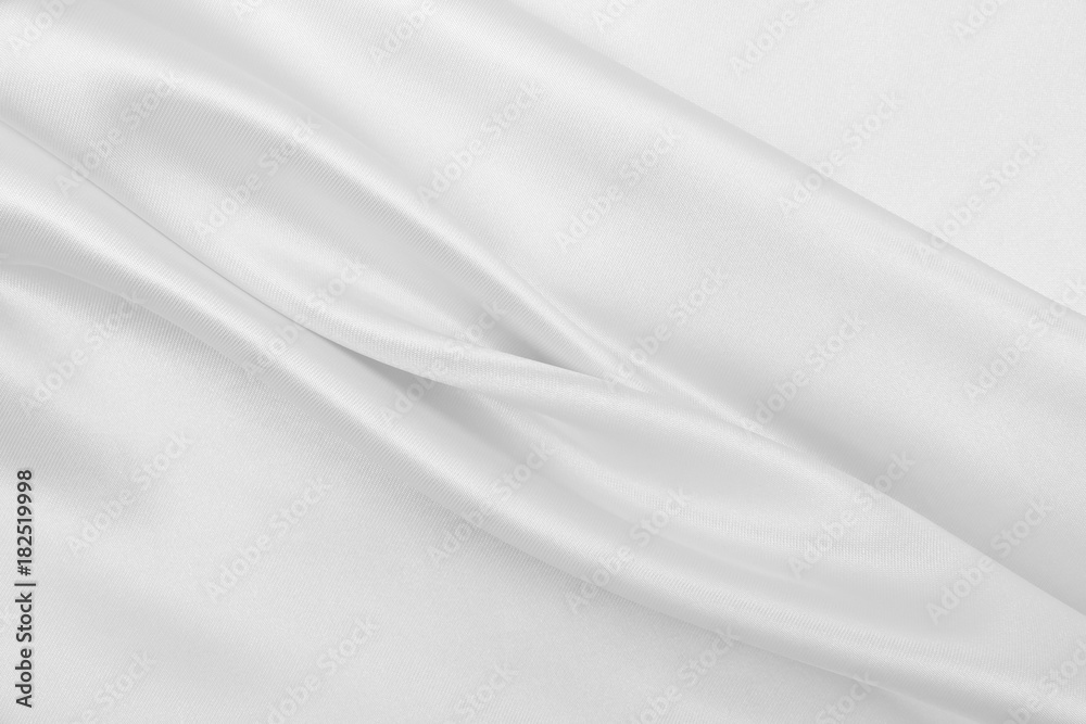 Smooth elegant white silk or satin luxury cloth texture as wedding ...
