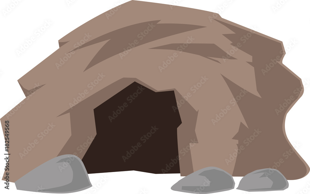Angular cave entrance Stock Vector | Adobe Stock