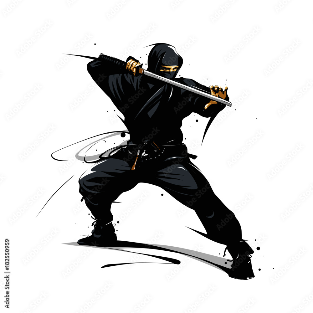 ninja Stock Vector | Adobe Stock