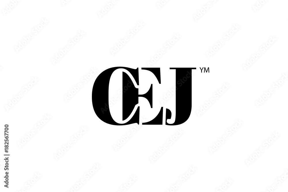 CEJ Logo Branding Letter. Vector graphic design. Useful as app icon ...