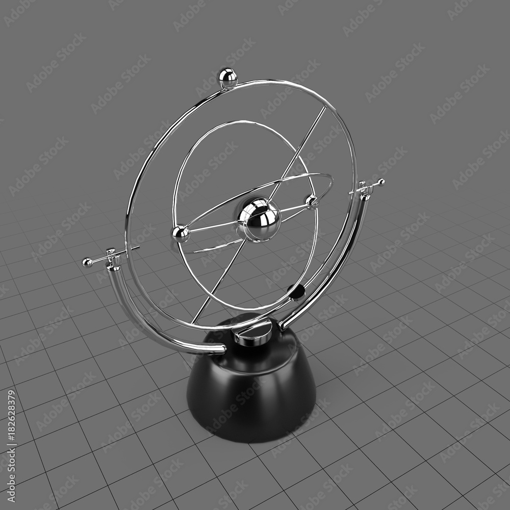 Kinetic desk sculpture 1 Stock 3D asset | Adobe Stock