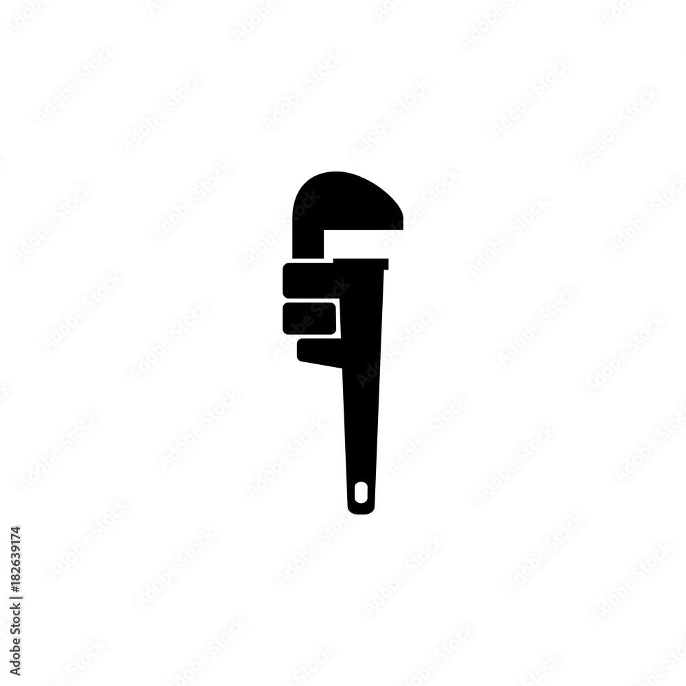 Pipe wrench icon. Plumbing element icon. Premium quality graphic design ...