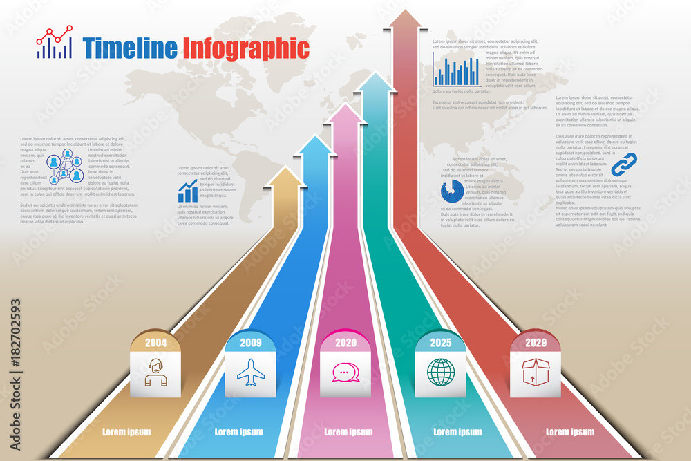Business road map timeline infographic chart designed for abstract ...