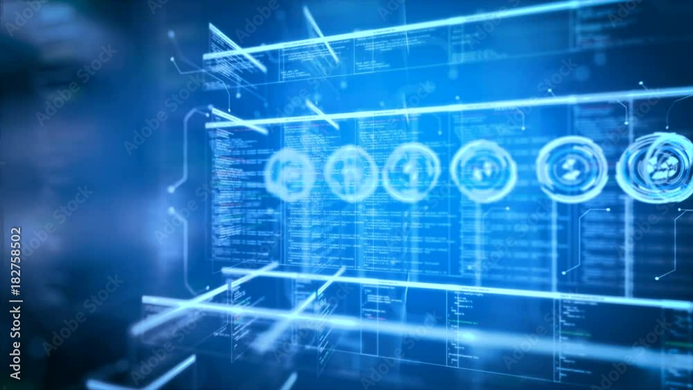 4K Flight pass UI User Interface with HUD pi bar text box table element ...