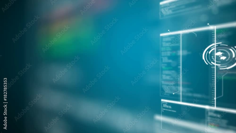 4K Flight pass UI User Interface with HUD pi bar text box table element ...