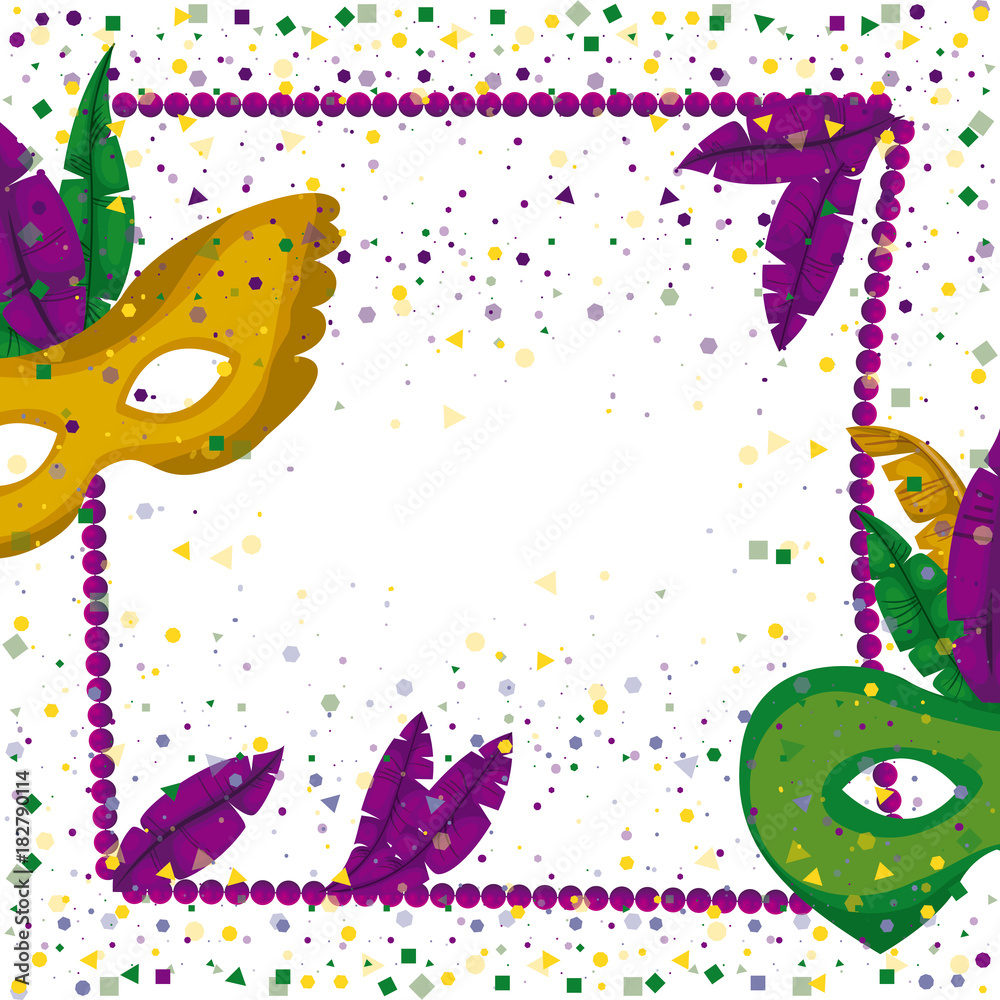 Mardi Gras Border Clip Art