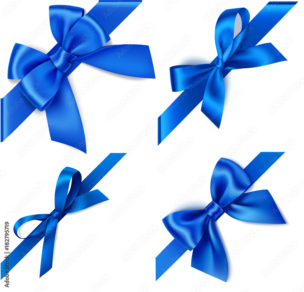 Blue Ribbon Bow Clipart