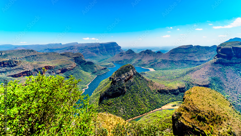 View of the Blyde River Dam and Blyde River Canyon from the Three ...