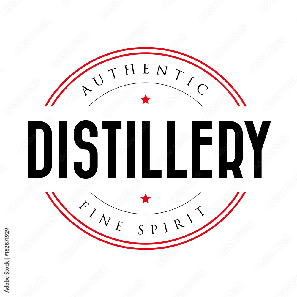 Authentic Distillery vintage stamp logo Stock Vector | Adobe Stock
