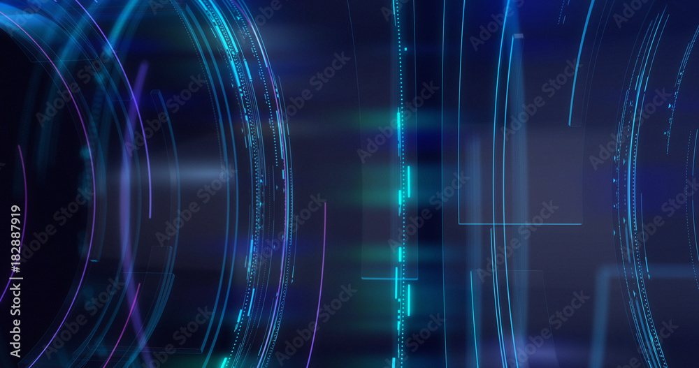 Graphical Modern Digital World News Studio Background. Abstract Digital ...