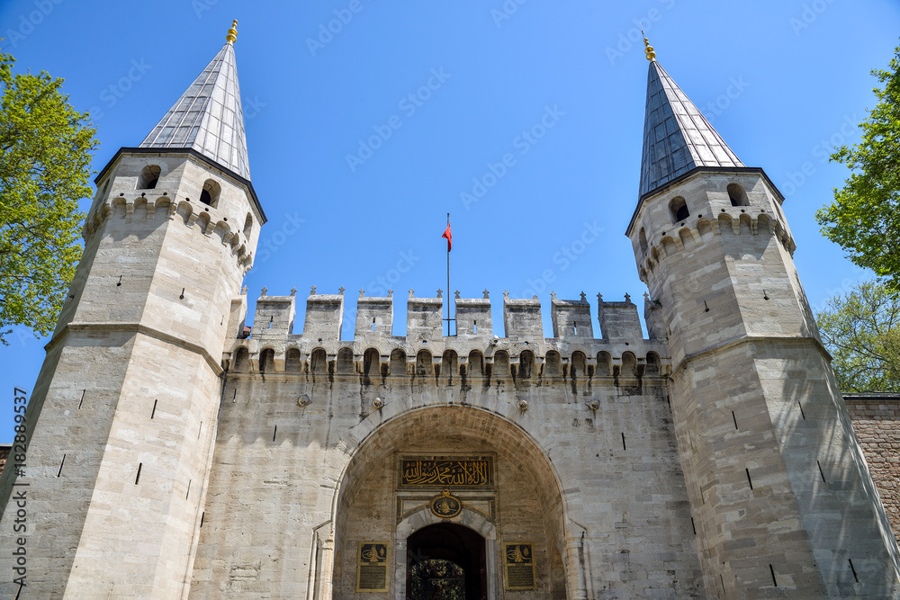 Main entrance to the Topkapi Palace Stock Photo | Adobe Stock