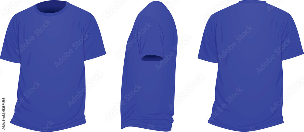 Blue t shirt. vector illustration Stock Vector | Adobe Stock