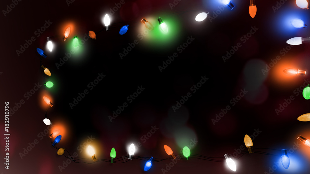 Vintage Blinking Lights Overlay Stock Template | Adobe Stock