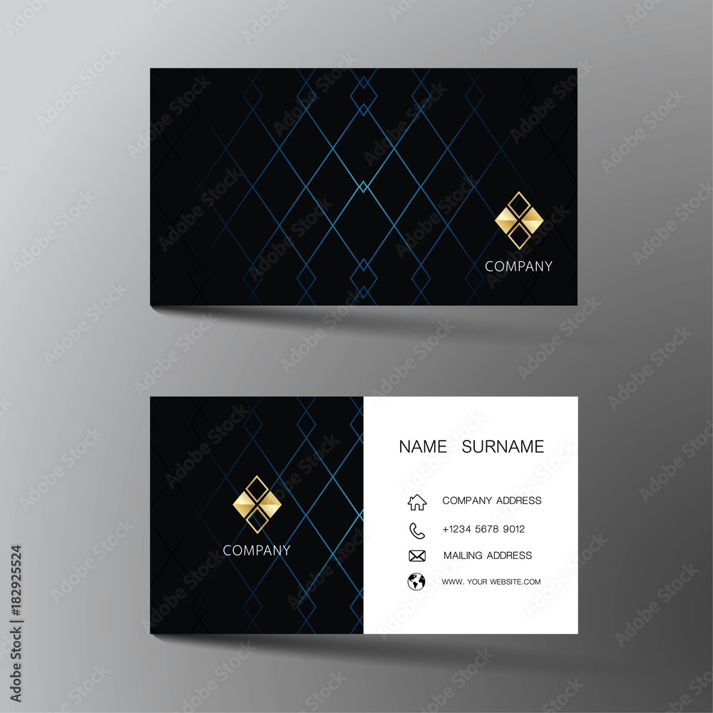 Modern business card template design. With inspiration from the ...