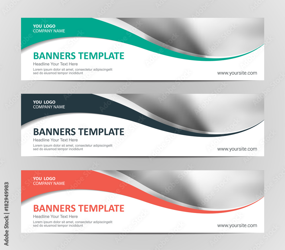 Abstract Web banner design background or header Templates Stock Vector ...