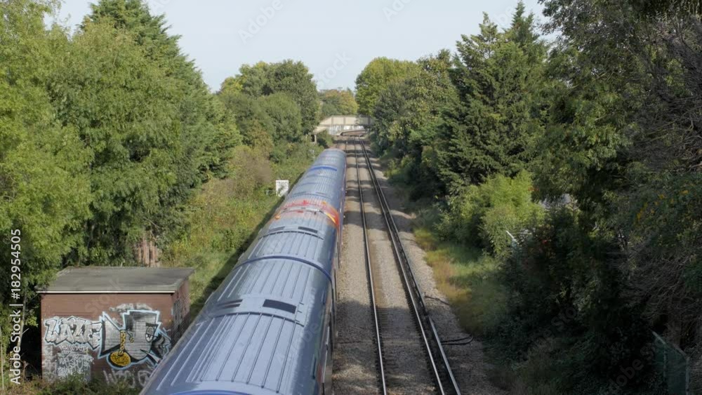 Train going through a tunnel in England Stock Video | Adobe Stock