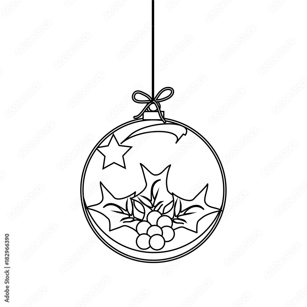 Christmas Balls Outline
