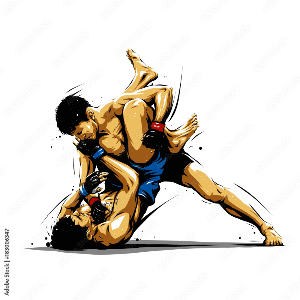 mma action 1 Stock Vector | Adobe Stock