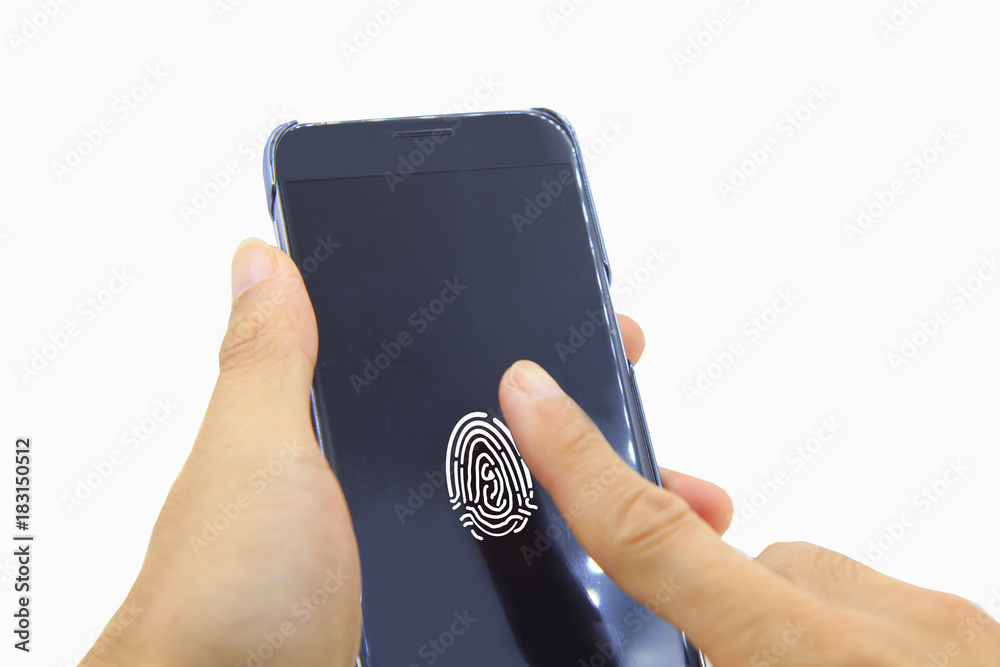 Fingerprint scanner on mobile screen / direct Fingerprint scanner on ...