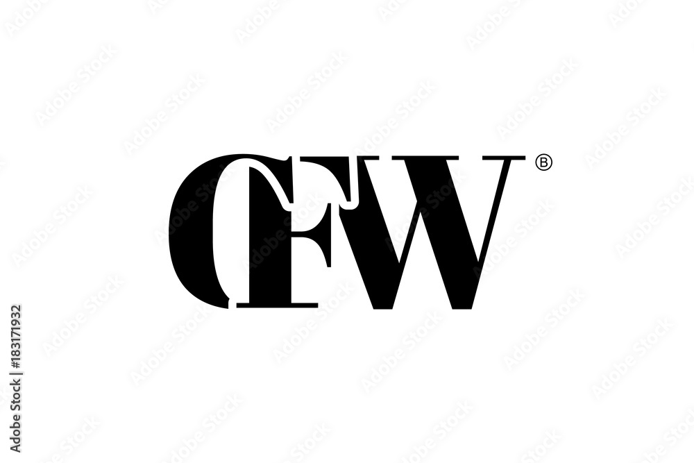 CFW Logo Branding Letter. Vector graphic design. Useful as app icon ...