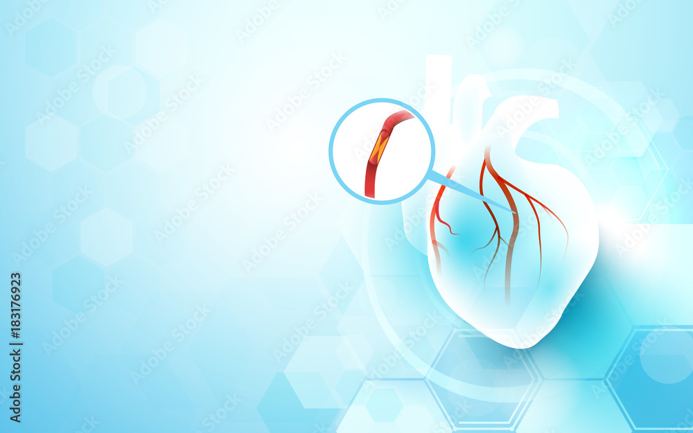 Abstract geometric with medicine and science concept background ...