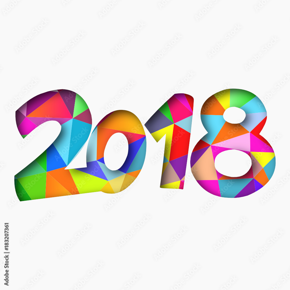 2018 Stock Vector | Adobe Stock