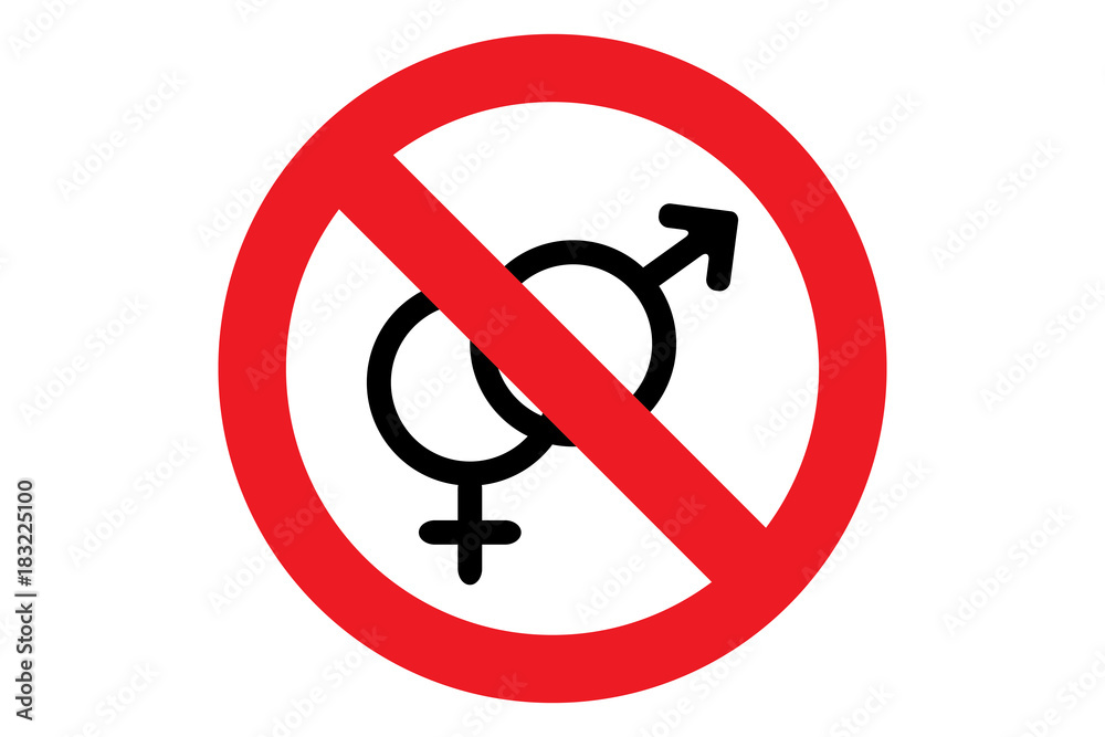 No Sex Sign Stock Vector Adobe Stock