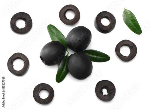 Sliced Black Olives Clipart