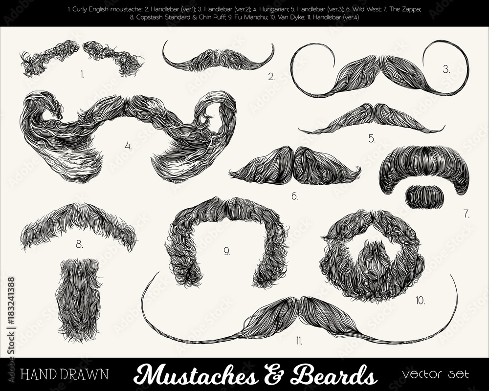 Handlebar And Chin Puff