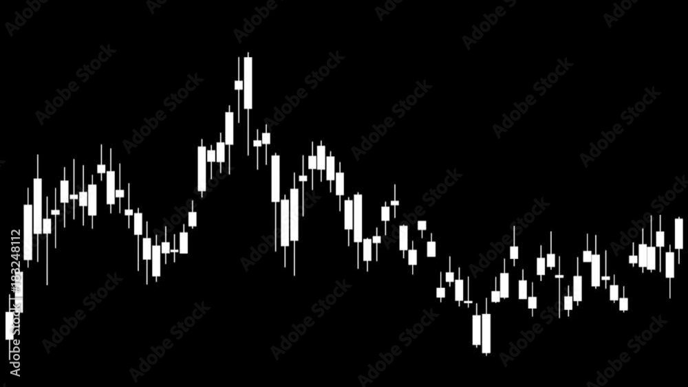 PNG alpha Stock market candles bar chart.Combine with your video to get ...