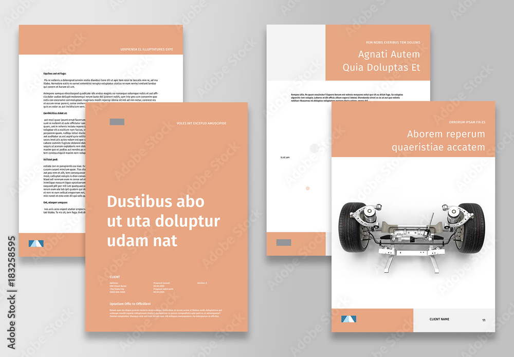 Modern Proposal Layout Stock Template | Adobe Stock