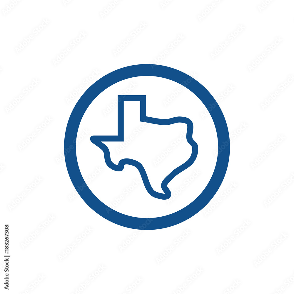 Texas Maps Logo Vector Stock Vector | Adobe Stock