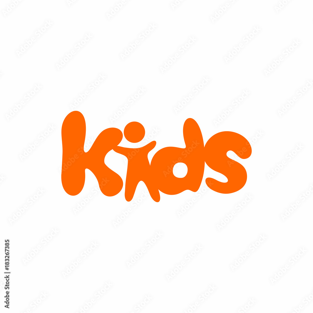 Kid Child Logo Vector Stock Vector | Adobe Stock