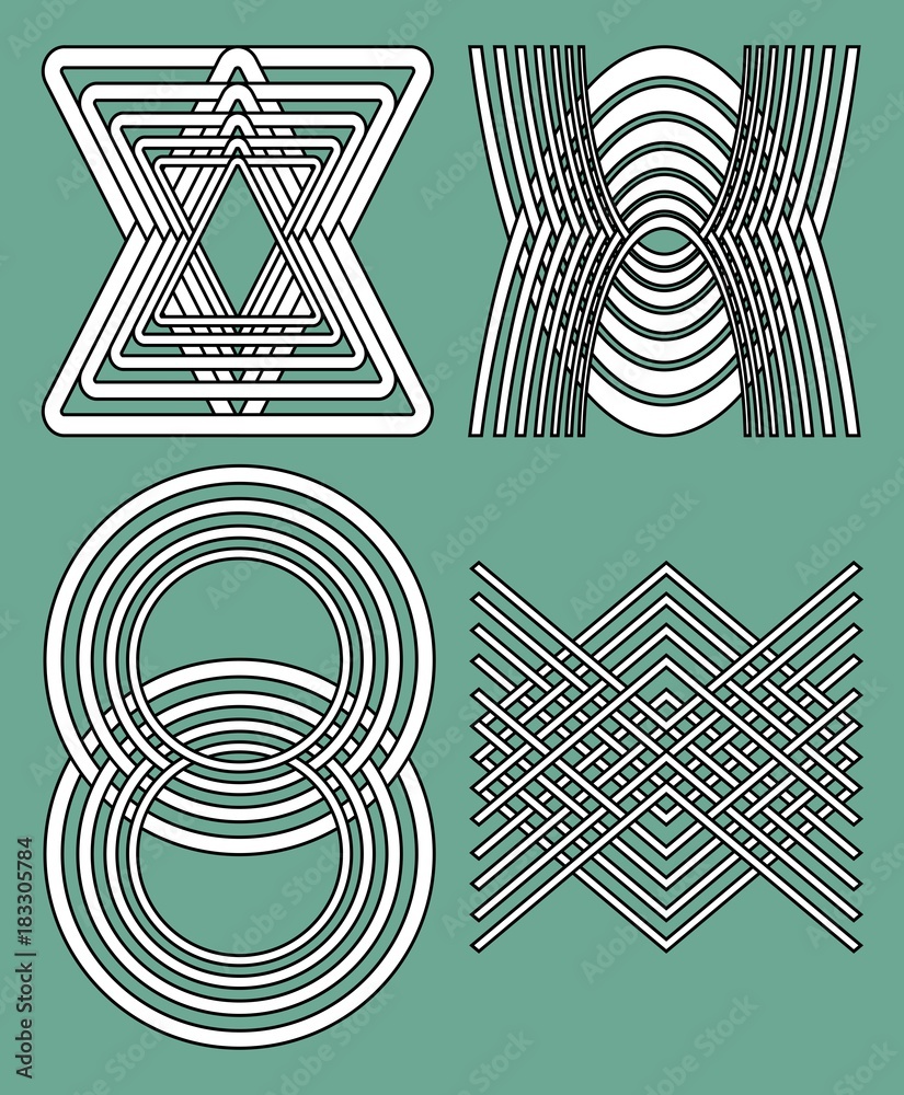 3d Line Designs Geometry