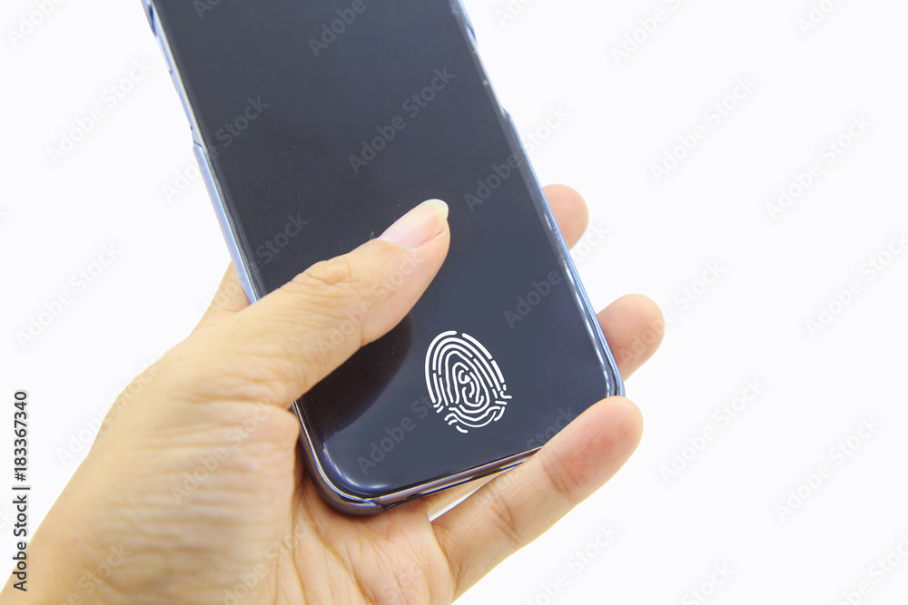 Fingerprint scanner on mobile screen / direct Fingerprint scanner on ...