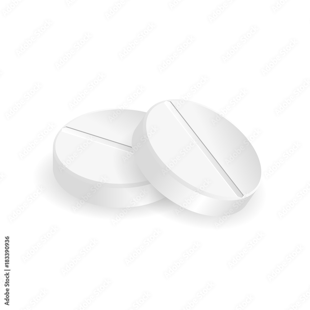 Round Medicine Tablets