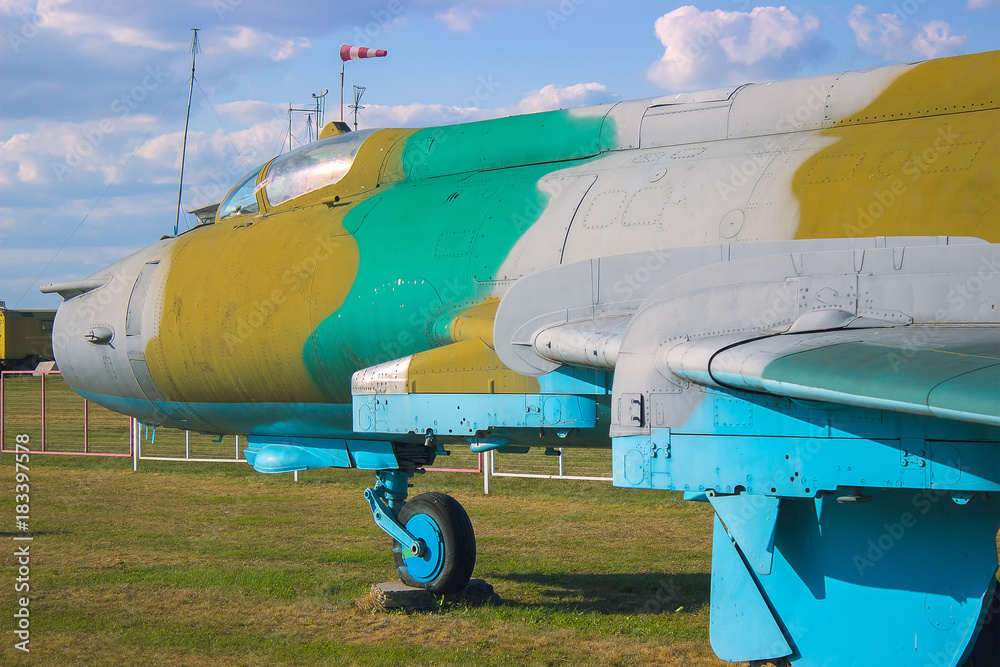 Soviet Armoured Military Attack Aircraft At Aerodrome. Plane Designed ...