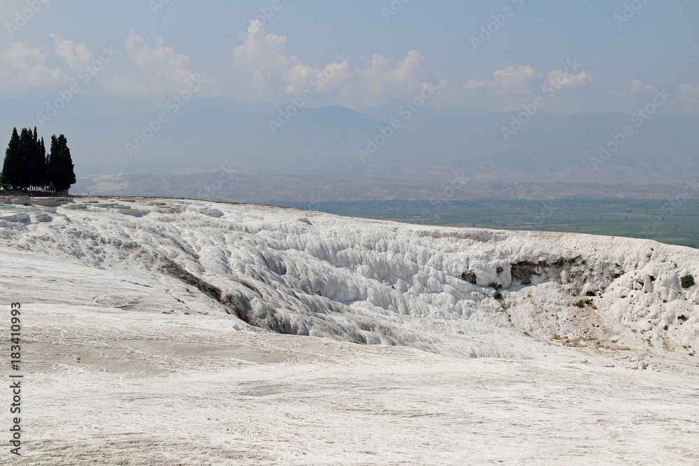 Pamukkale exotic pearl of Turkey, the rarest natural phenomenon. Stock ...