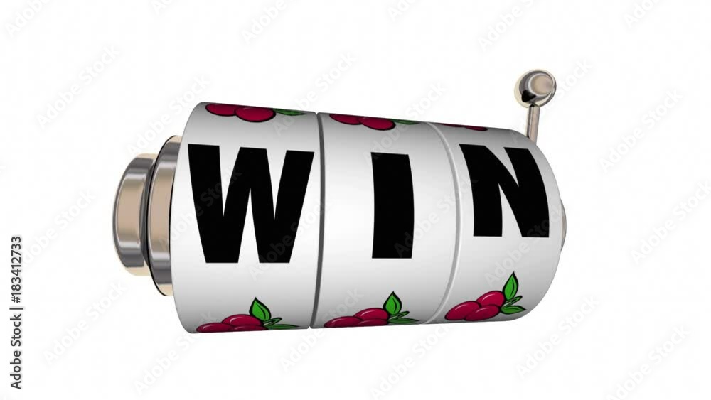 Win Slot Machine Wheels Jackpot Big Winner Prize 3d Animation Stock ...