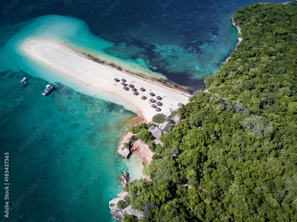 Bongoyo Island Aerial Stock Photo | Adobe Stock