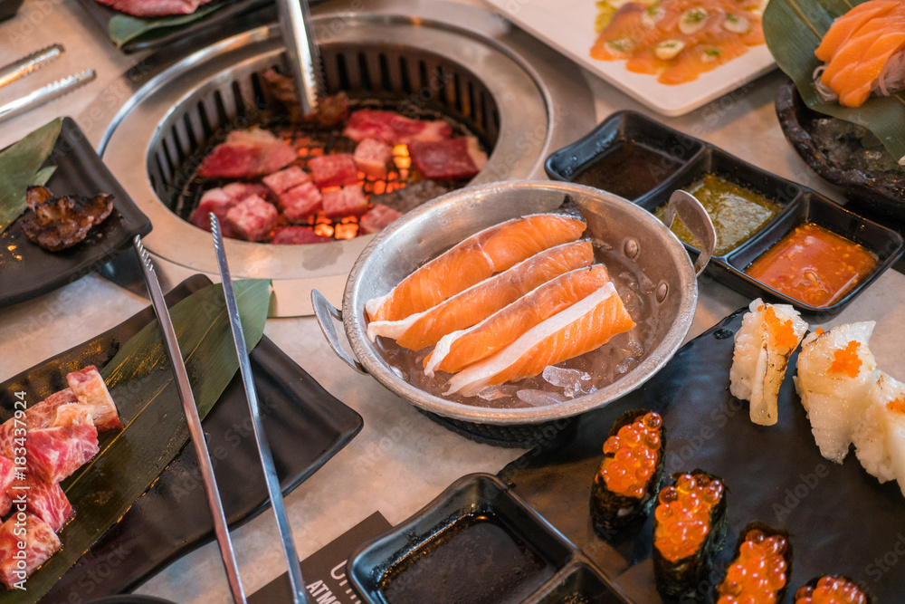 Salmon Sashimi Buffet