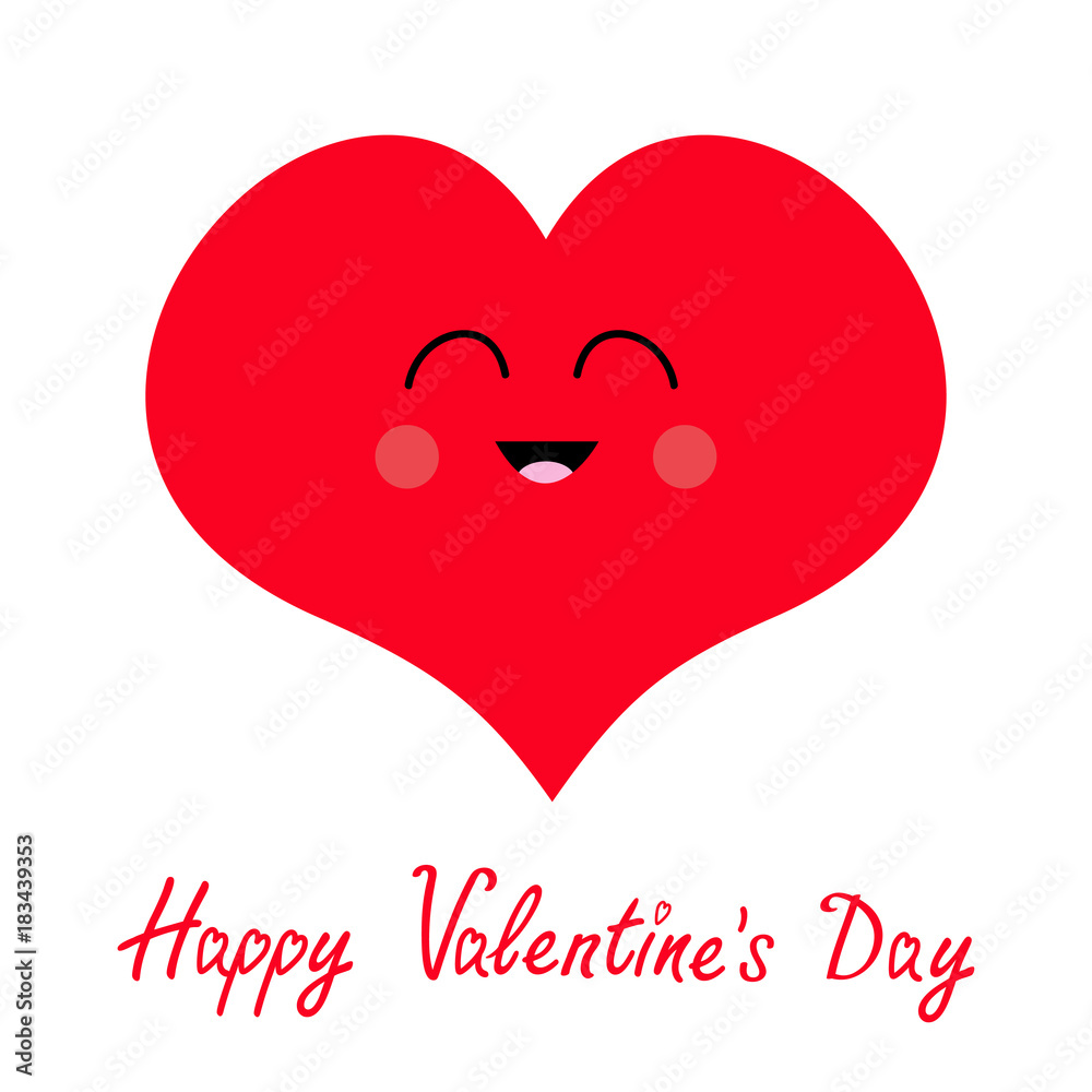 Cartoon Hearts With Faces