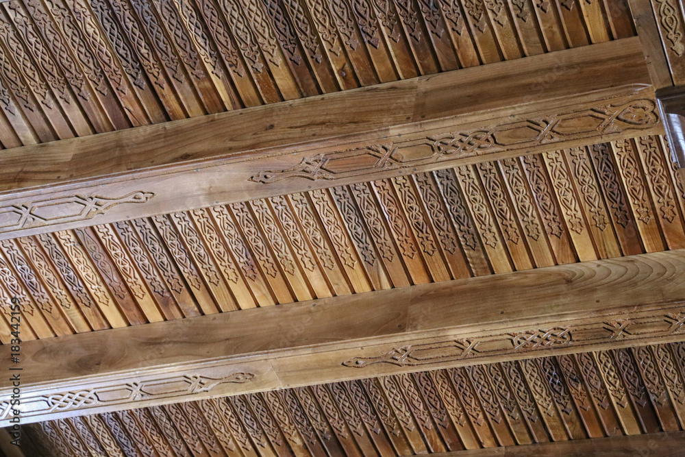 antique wooden ceiling Stock Photo | Adobe Stock