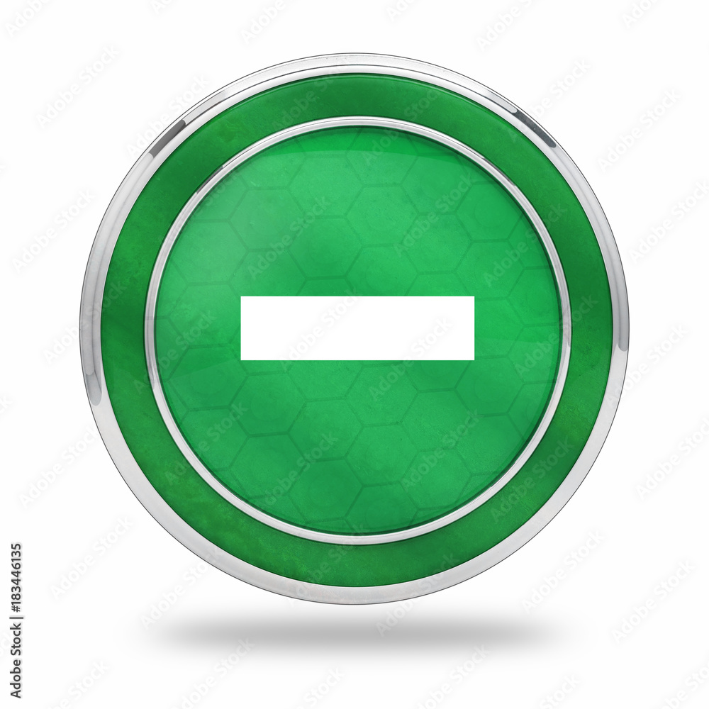 bouton moins soustraction vert Illustration Stock | Adobe Stock