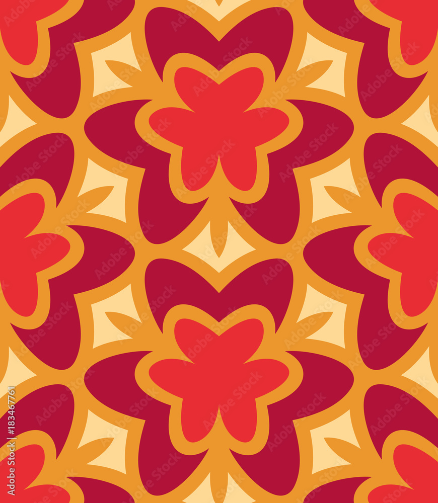 Seamless pattern morrocan ornament. Floral textile print. Islamic ...