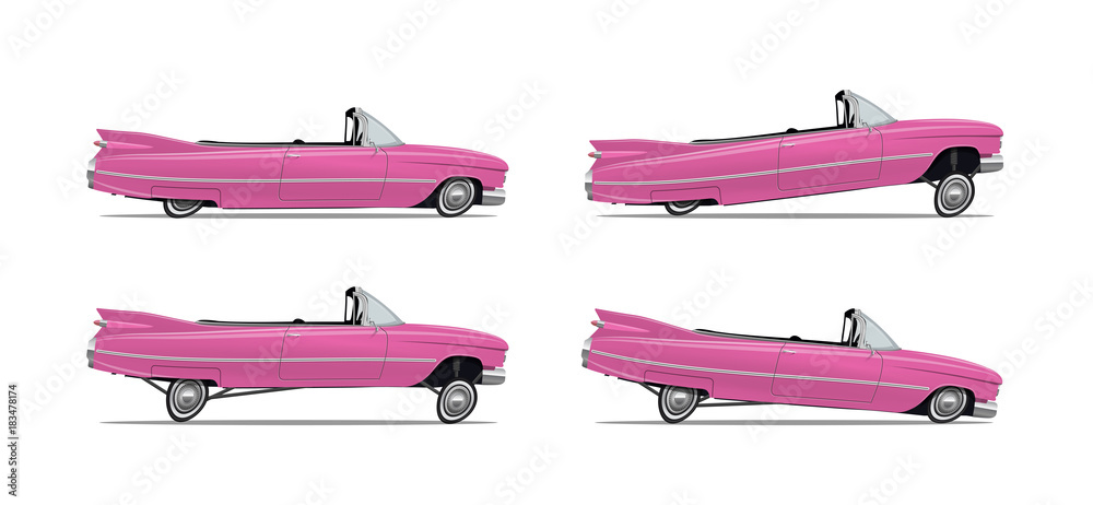 Lowrider Cars Side View