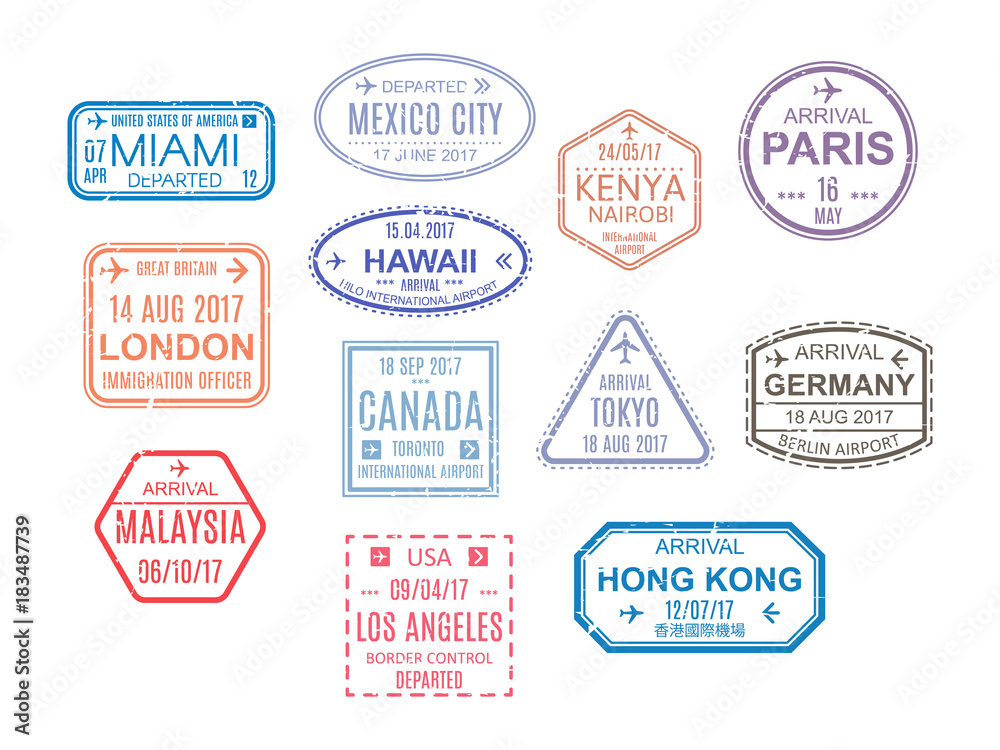 Passport Stamp Template