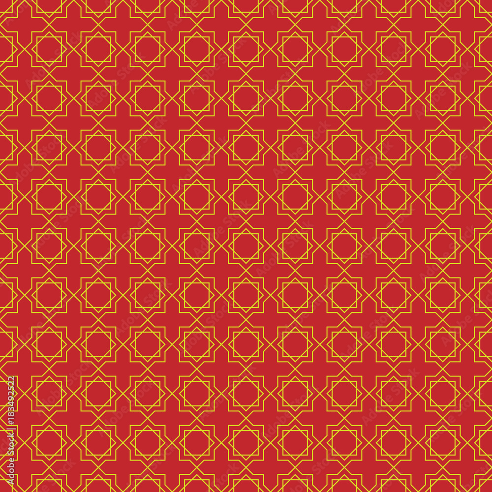 Arabic geometric background. Islamic vector seamless pattern. Moroccan ...