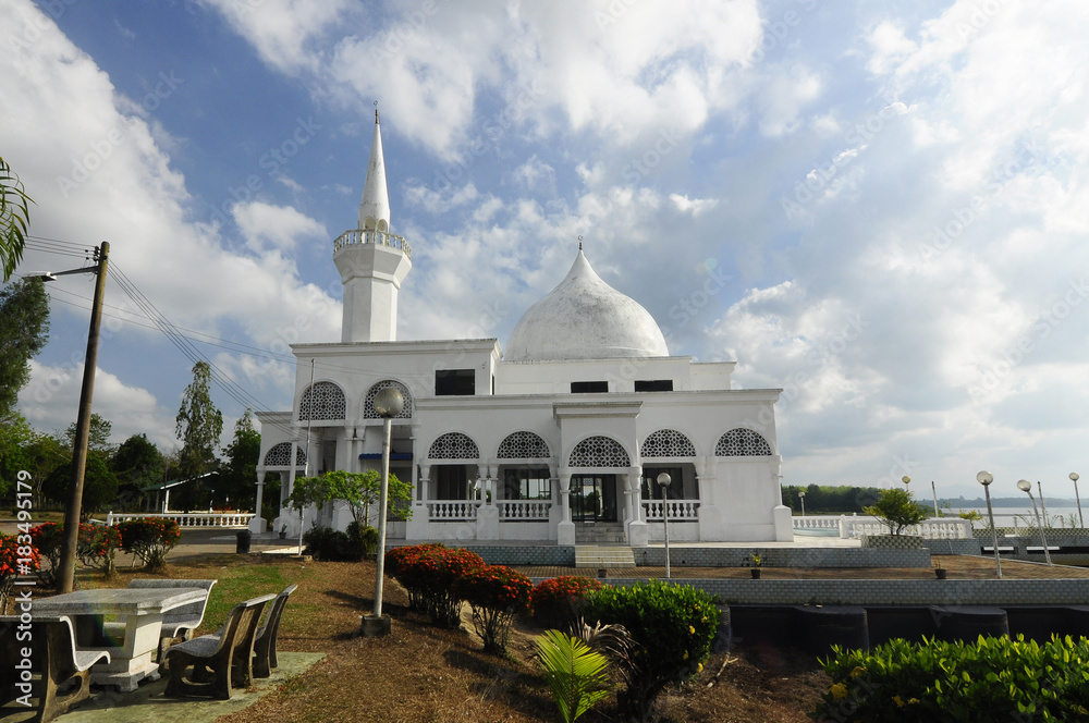 Brunei Darussalam Mosque at Kelantan, Malaysia. An old Mosque and small ...